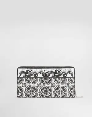 Dolce & Gabbana Majolica-print Calfskin Wallet
