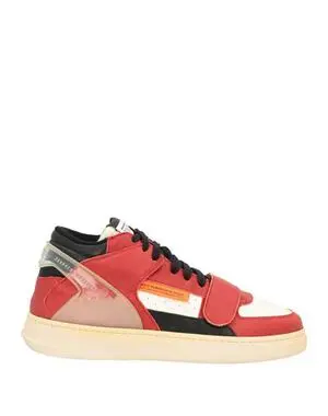 RUN OF Leather High-top Sneakers