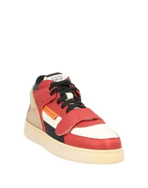 RUN OF Leather High-top Sneakers