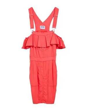 Moschino Woven Lyocell Overalls - Red
