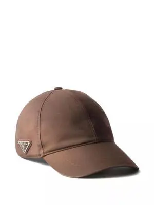 Prada Cotton Baseball Cap - Brown