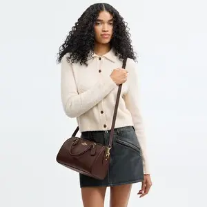 COACH OUTLET Coach Rowan Satchel Bag - Gold/maple