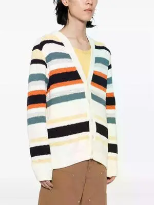 Maison Kitsuné Striped Cardigan