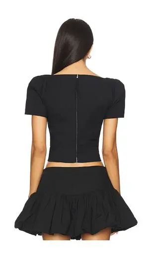 CAMILA COELHO Cari Top - Black