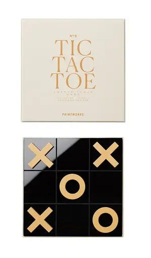 PRINTWORKS Classic Tic Tac Toe - Black