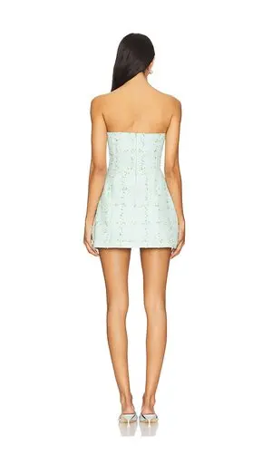 Amanda Uprichard Strapless Bethany Skort Romper - Green