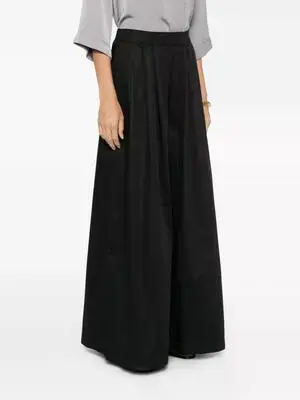 MOUTAKI Cotton Trousers - Black