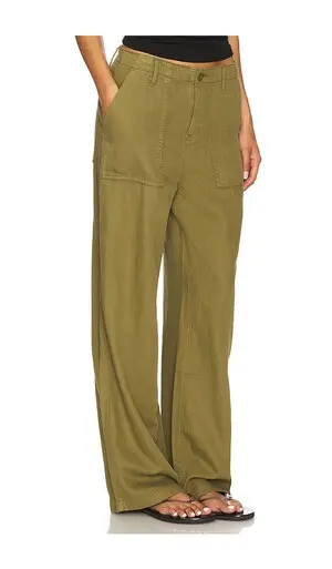 Good American Lite Linen Pants