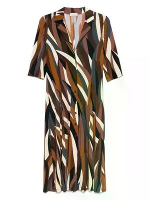 SIYU Abstract-print Midi Dress