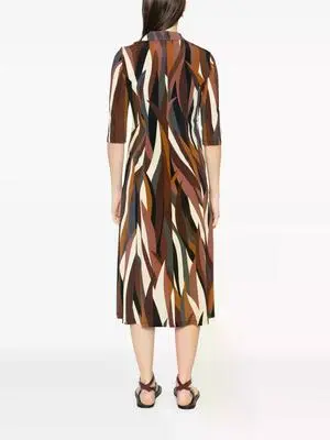 SIYU Abstract-print Midi Dress