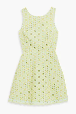 Saloni Jesse Broderie Anglaise Cotton Mini Dress