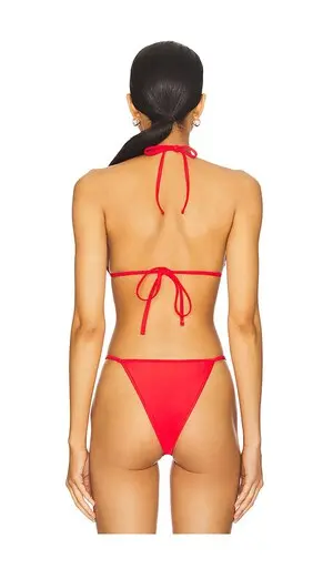 CAMILA COELHO Yarah Halterneck Bikini Top