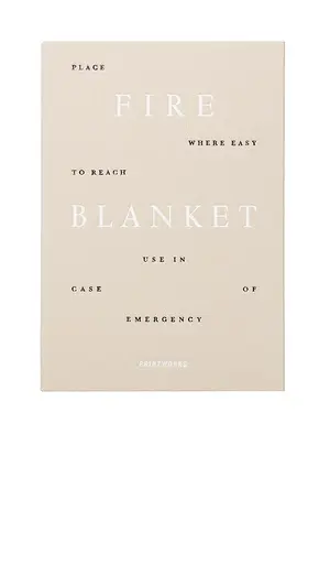 PRINTWORKS Fire Blanket - Beige
