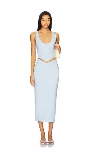 CAMILA COELHO Lotta Top - Barely Blue