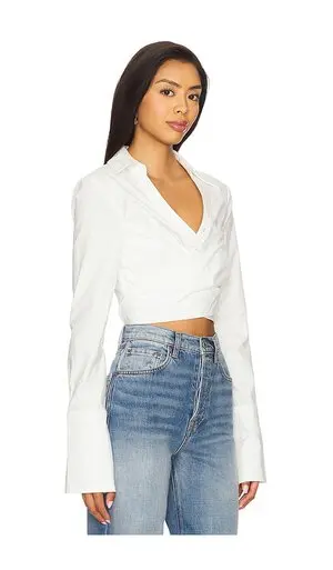 CAMILA COELHO Evangeline Wrap Top