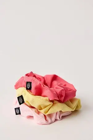 Free People Jumpshot Scrunchies 3-Pack Lemonade