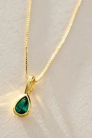 SET & STONES Teardrop Birthstone Necklace - May