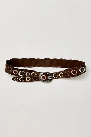 Free People Indigo Dreaming Raffia Belt - Espresso
