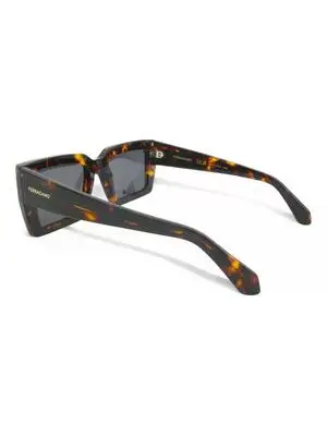 FERRAGAMO Rectangle Frame Sunglasses