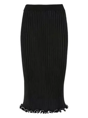 JIL SANDER Beaded Midi Skirt