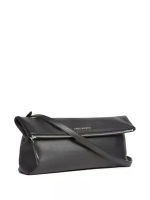 Dsquared2 Pebbled Leather Messenger Bag