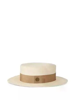 MAISON MICHEL Kiki Wide Brim Hat - Neutrals