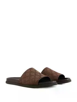 Gucci Suede Slide Sandals