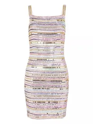 Jenny Packham Nancy Mini Dress - Silver