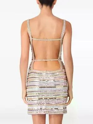Jenny Packham Nancy Mini Dress - Silver