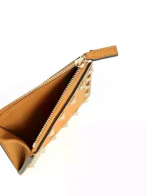 Valentino Garavani Stud-embellished Wallet - Orange