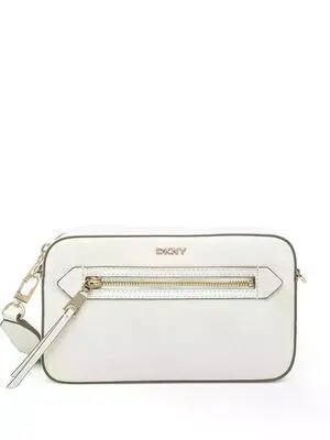 Dkny Leather Crossbody Bag - Neutrals