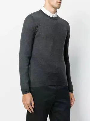 ZANONE Classic Knitted Sweater - Grey