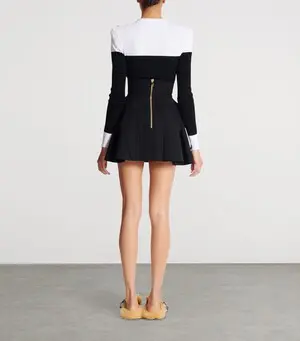 Balmain Wool Mini Skirt