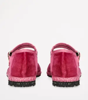 FLABELUS Velvet Frances Mary Janes - Pink