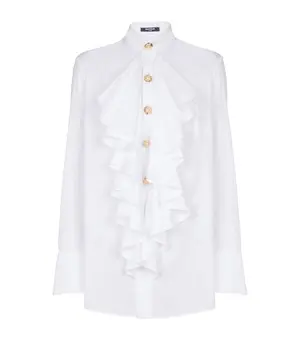 Balmain Ruffle Shirts For Women