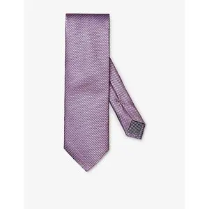 Eton Patterned Silk Tie - Pink