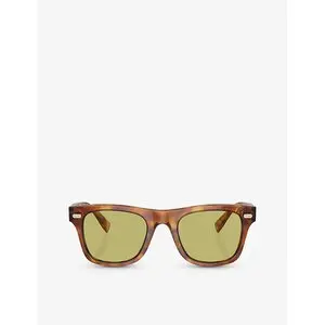 Brunello Cucinelli Pillow-frame Acetate Sunglasses - Brown