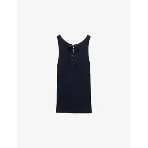 Prada Lace Up Tops For Women