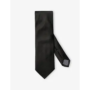 Eton Silk Textured Tie - Black