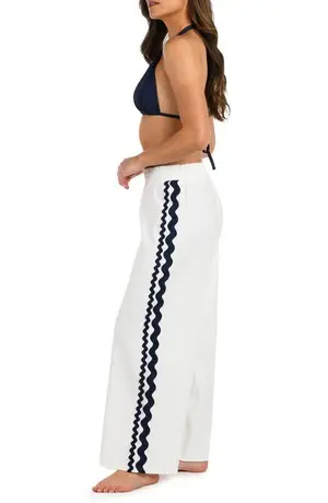 La Blanca Poolside Linen Blend Cover-up Pants