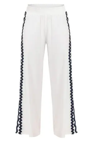 La Blanca Poolside Linen Blend Cover-up Pants