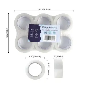 HAPPIMESS Otto Classic Heavy Duty 2" X 110 Yards Per Roll Packing Tape