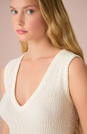 NEXT Textured V-neck Knit Shell
