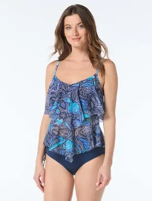 BEACH HOUSE Portia Mesh Tankini - Admiral