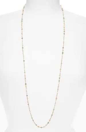 KIARA BY KI-ELE Rhea Quartz Station Chain Necklace