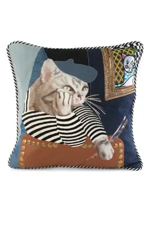 MACKENZIE-CHILDS Pablo Picatsso Accent Pillow - Blue Multi