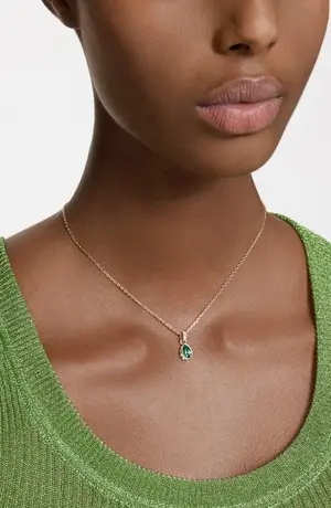 SWAROVSKI Chroma Pear Cut Pendant Necklace