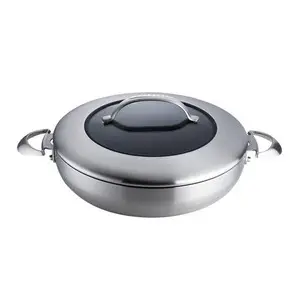SCANPAN Ctx 12.75 Inch Nonstick Chef's Pan, 5.25 Quart - Silver