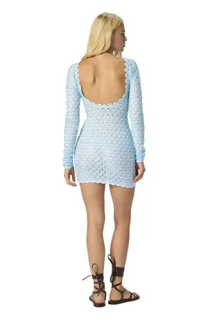 Missoni Short Lace Long Sleeve Cover-up