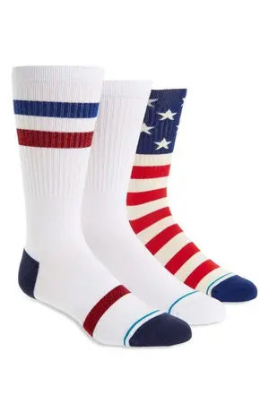 Stance The Americana Assorted 3-pack Crew Socks
